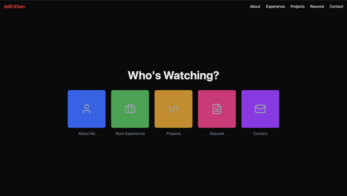 Adil Khan Personal Portfolio